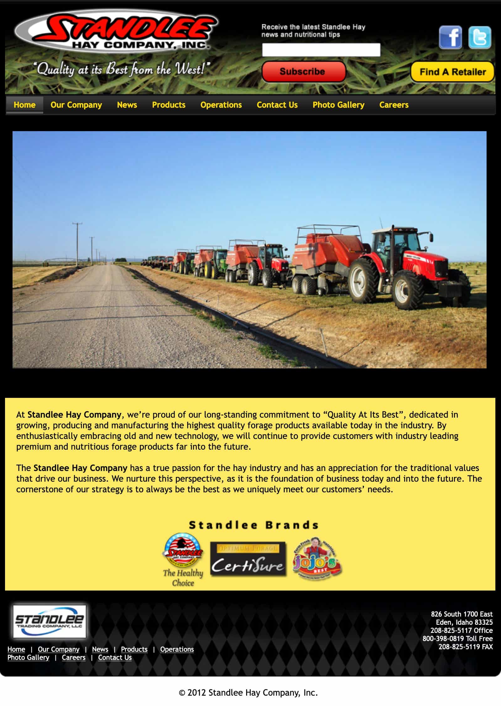 About the Company | Standlee Premium Western Forage