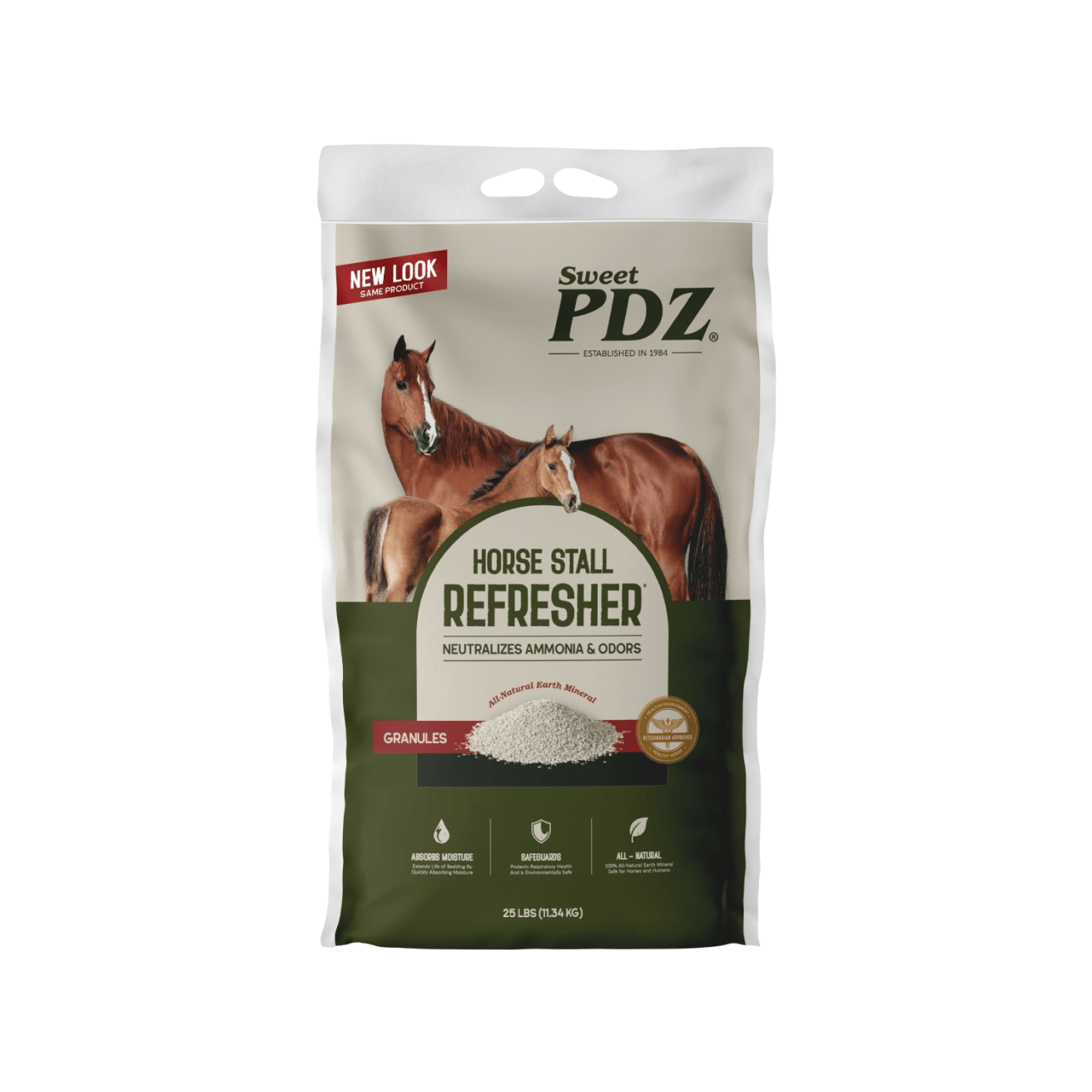 Sweet PDZ Horse Stall Refresher Granules Odor Control for Stalls