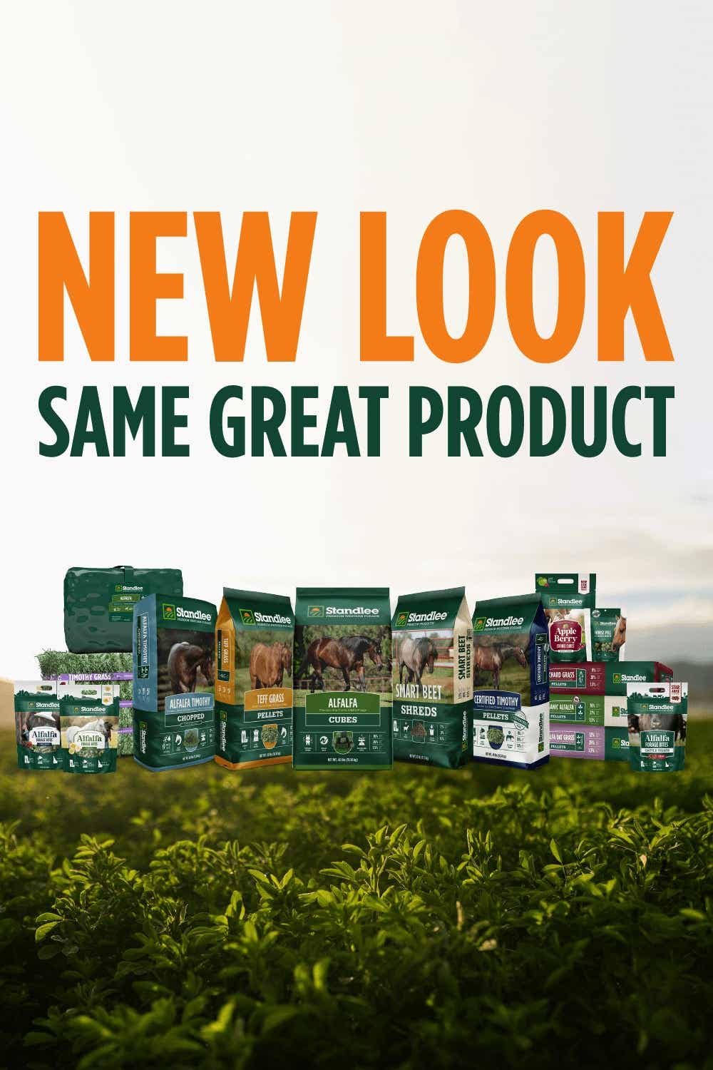 Standlee reveals new look forage packaging for horses.