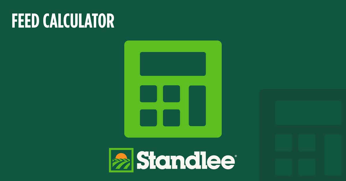 Standlee Feed Calculator | Standlee Premium Western Forage